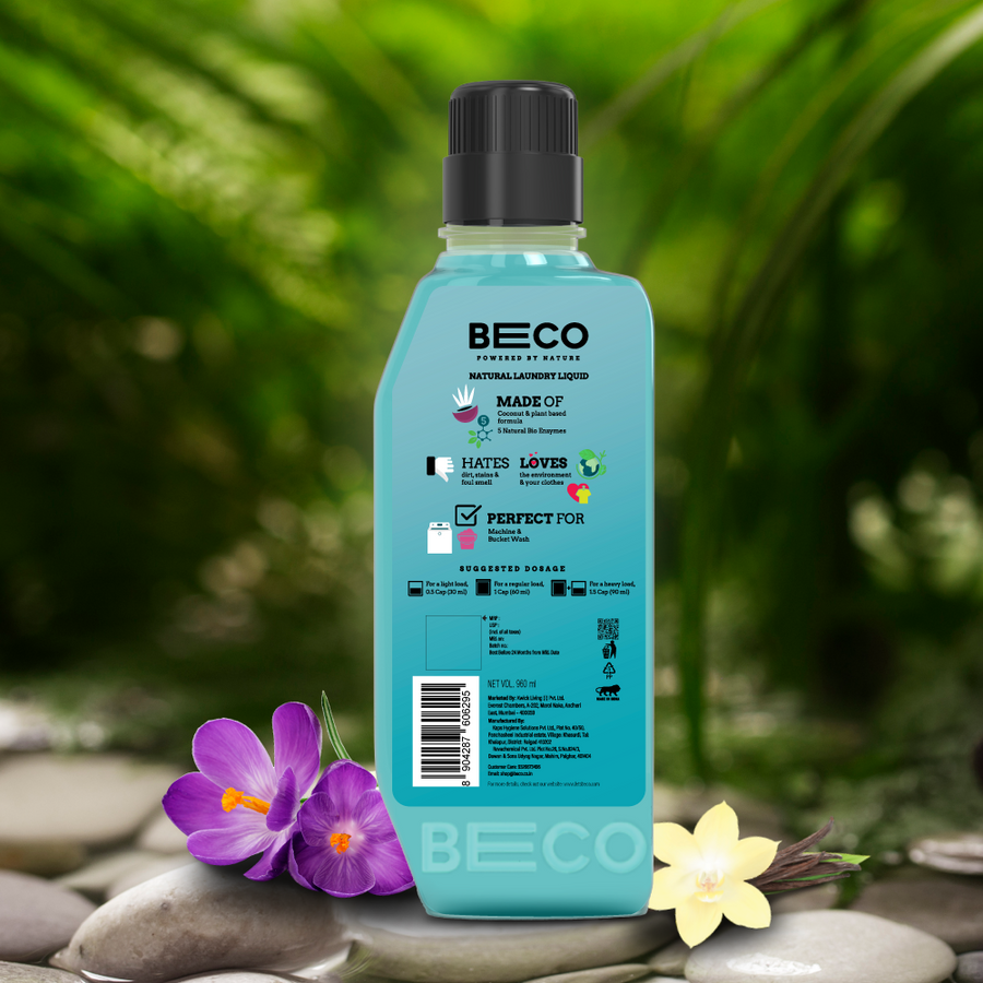 Natural Laundry Cleaner Top-Load 960 ML | Buy Plant-Based | BECO