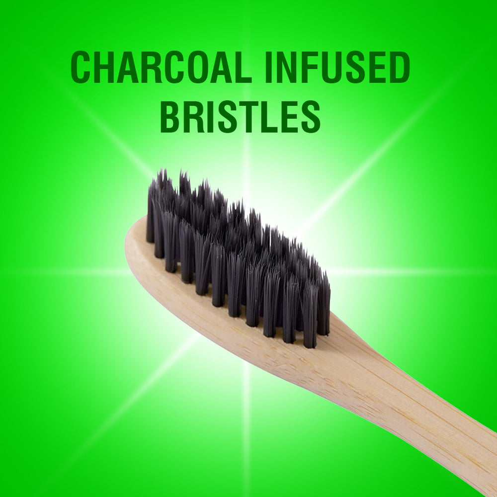 Bamboo Toothbrush | Charcoal or Natural Bristles | BECO