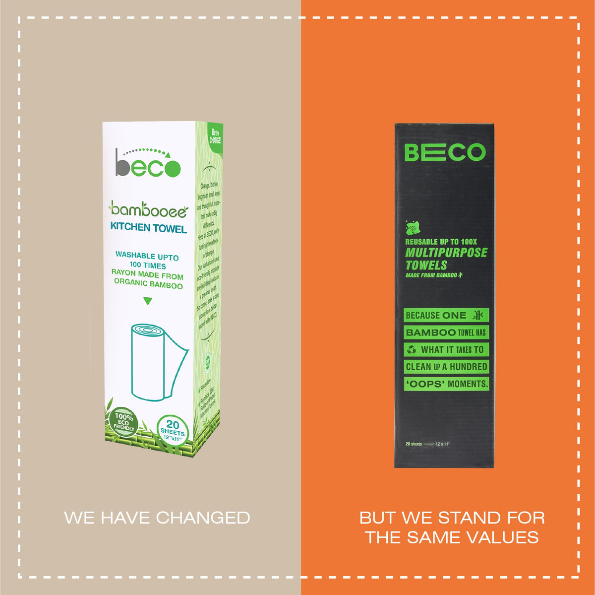 Buy Bamboo Reusable Kitchen Towel Roll Online At Best Price | Beco